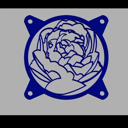 🌹 Blue rose necklace arcane・Free 3D File for 3D printing・Cults