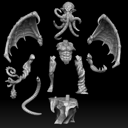 👹 Ancient cthulhu collection・ 3D File for 3D printing・Cults