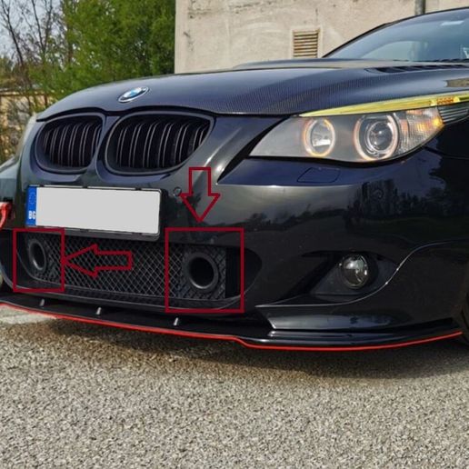 💭 BMW E60 E 60 M-TECH M-POWER E60 E61 M Sport Front Bumper Lower Acc ...