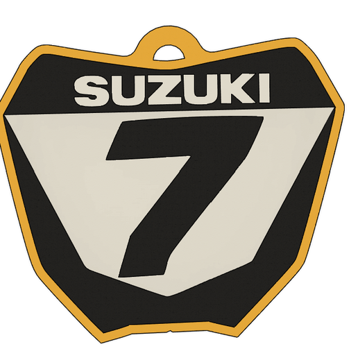 🗝️ Suzuki mini number plate keychain・ STL File for 3D printing・Cults