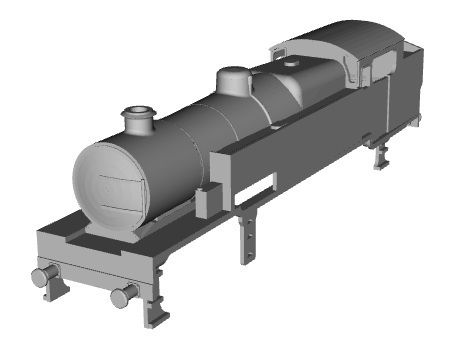 🚂 SR Class W 2-6-4 loco 1/87 scale・ 3D File for 3D printing・Cults