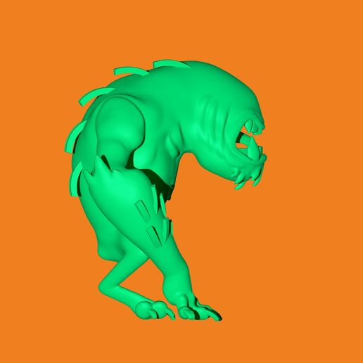 Download free STL file BEN 10 - Alien Wildmutt FREE • Object to 3D print ・ Cults