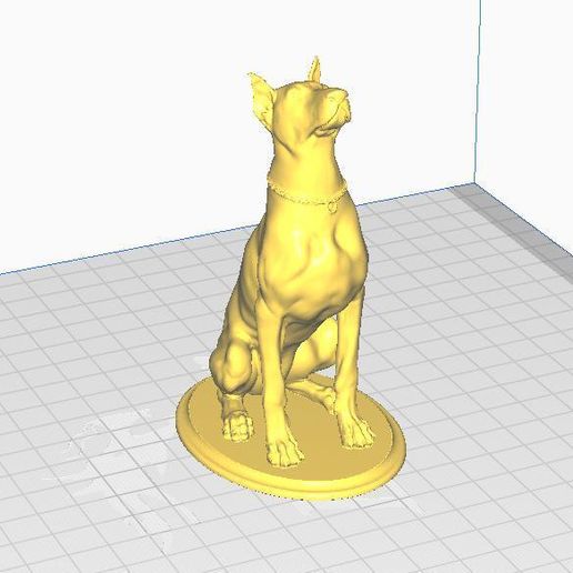 Free STL file Sitting Doberman dog 🐕 (3MF)・3D printing template to ...