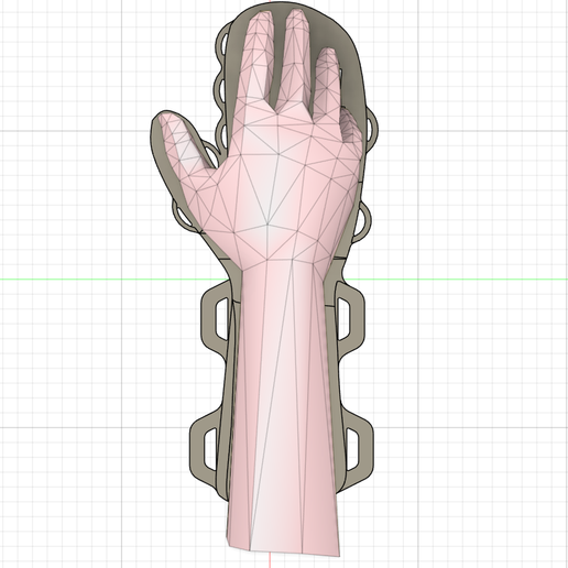 Resting Hand Splint - Right Hand・Free STL File for 3D printing・Cults