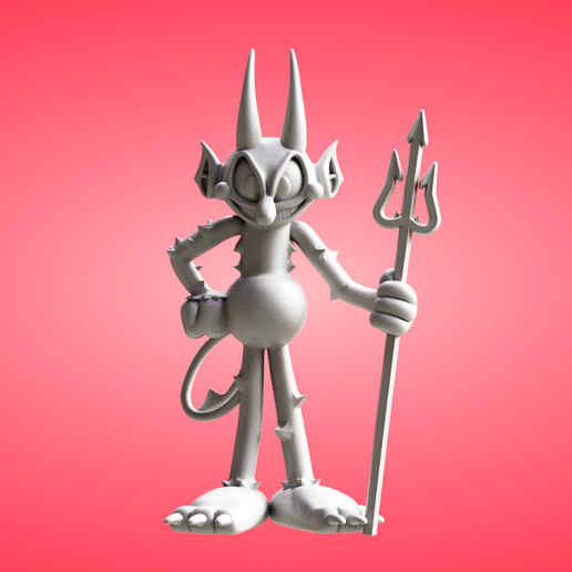 😈 The Devil - Lord of Inkwell Hell (Fan Art Cuphead)・ STL File for 3D ...