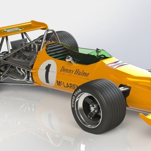 🚗 McLaren M7A 1968・ STL File for 3D printing・Cults