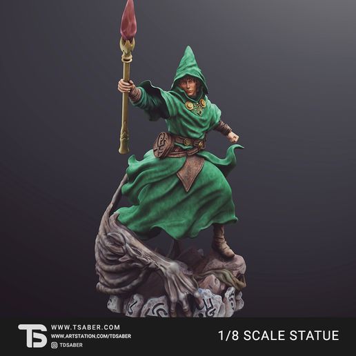 👤 Wizard Statue・ 3D File for 3D printing・Cults
