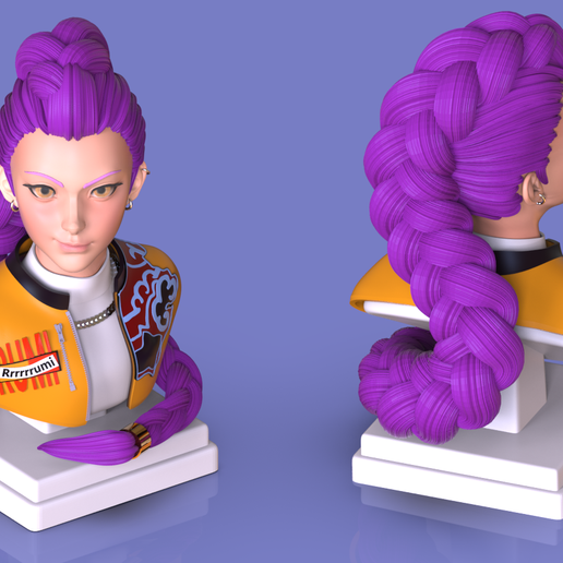 🎨 RUMI from K-Pop Demon Hunters Fan art Bust・ 3D File for 3D printing・Cults
