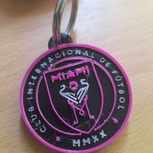 STL file Miami inter keychain 🗝️ (GCODE)・3D print object to download・Cults