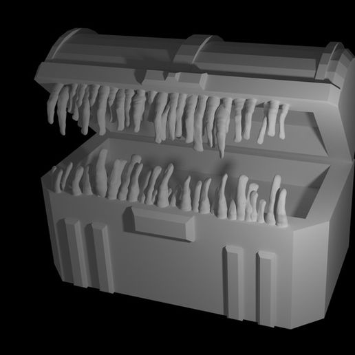Free 3D file Mimic treasure chest 👹 ・3D printing idea to download・Cults