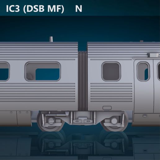 🇩🇰 IC3 (DSB MF) N Ver2.0・ STL File for 3D printing・Cults