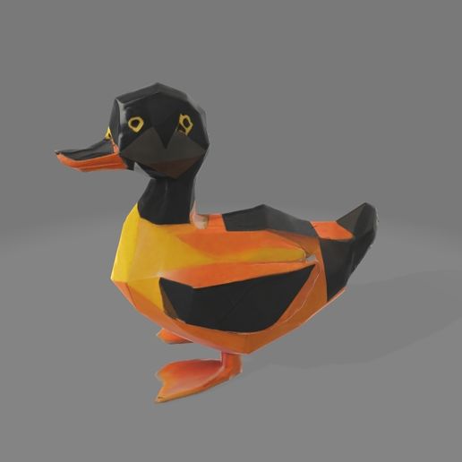 STL file Low Poly Duck 🦆 ・Design to download and 3D print・Cults