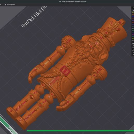 STL file Nutcracker Multi-Color Print In Place Articulated 👨 (3MF ...