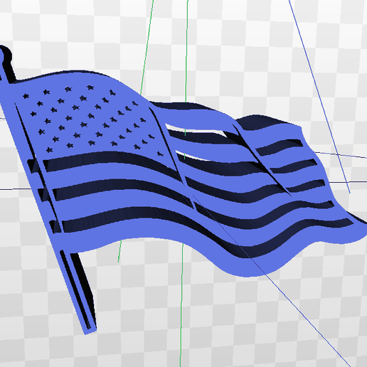 🇺🇸 American Flag・Free STL File for ・Cults