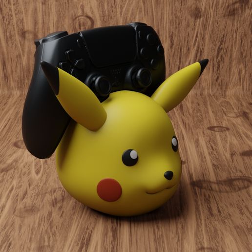 🎮 Pikachu - Support for PS5 and Xbox controllers.・ 3D File for 3D ...