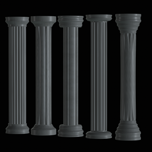 STL-Datei 5x Design-Säule des Altertums 1 🎭 (OBJ)・3D-druckbare Vorlage zum herunterladen・Cults