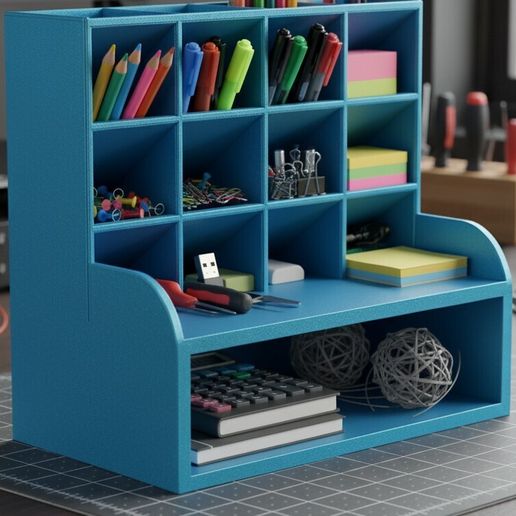 🧰 Modular Desk Organizer・ STL File for 3D printing・Cults
