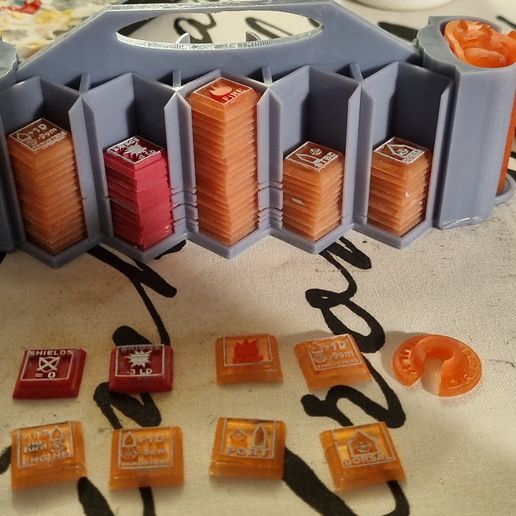 ♟ BattleFleet Gothic Tokens - Damage, Critical Hit, crippled/hulk ...