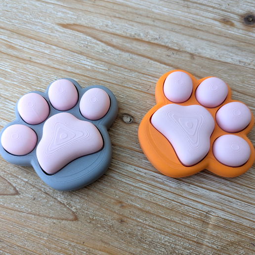 👌 Fidget Paw・Free STL File for 3D printing・Cults