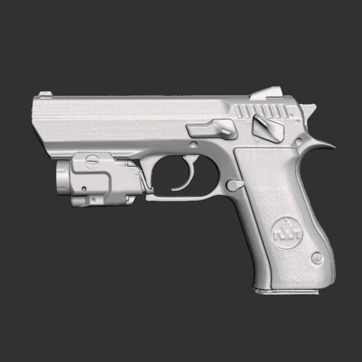 STL file Jericho 941 F Streamlight TLR8 AG Real Size Scan 3D Gun Mold 🩻 ...