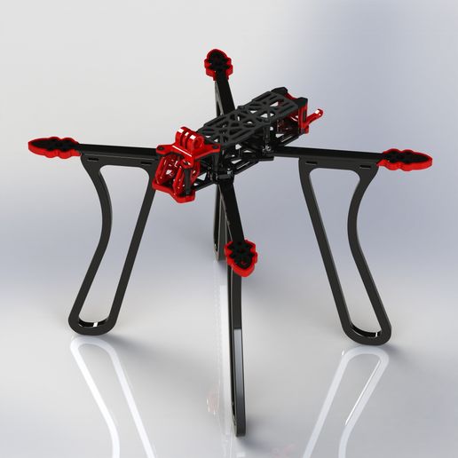 🪖 Universal Legs (Dampers) For The Drone 150 / 200mm・ STL File for 3D ...