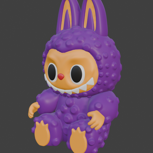 🎨 Labubu - One-Piece Colorful Sitting Labubu – Multicolor .3mf・ STL ...