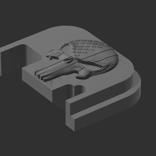 🔫 GLOCK 17/19/26 Slide Cover Rear Backplate – Punisher American / USA ...