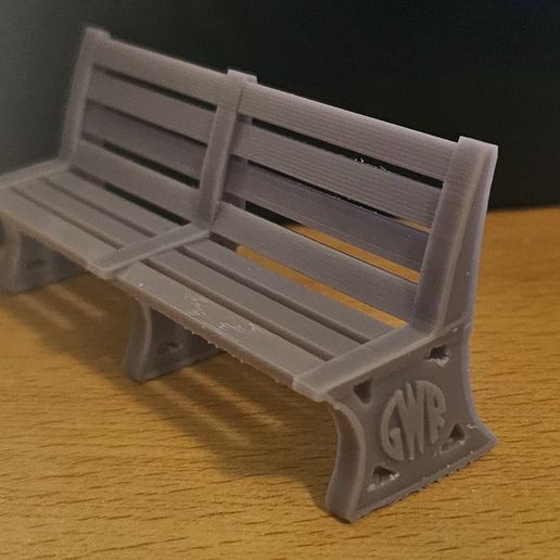 🛤️ Railway accessories, 2 x Bench designs, Based on Victorian Benches ...