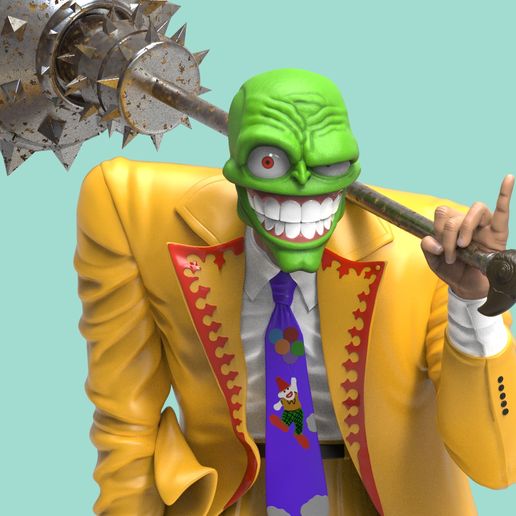 🐺 the mask - big head figure・ STL File for 3D printing・Cults