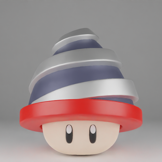 🍄 Drill Mushroom (Mario)・ 3D File for ・Cults