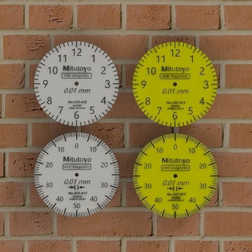 🕰️ Project Dial Indicator Wall Clock・ STL File for 3D printing and CNC ...