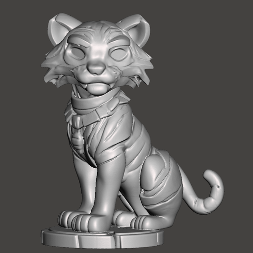🐅 little tiger・ STL File for 3D printing・Cults