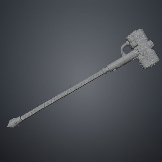 🌩️ Thunder Hammer・ 3D File for 3D printing・Cults