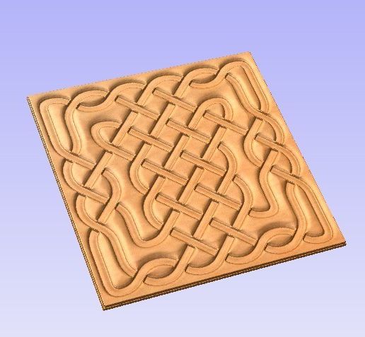 💭 Sunken Pattern・Free STL File for 3D printing and CNC machining ...