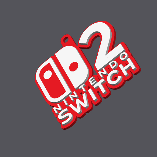 STL file Nintendo Switch 2 Logo / Keychain 🗝️ (3MF)・3D print object to ...