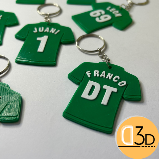 👕 Customizable T-shirt keychain・ STL File for 3D printing・Cults