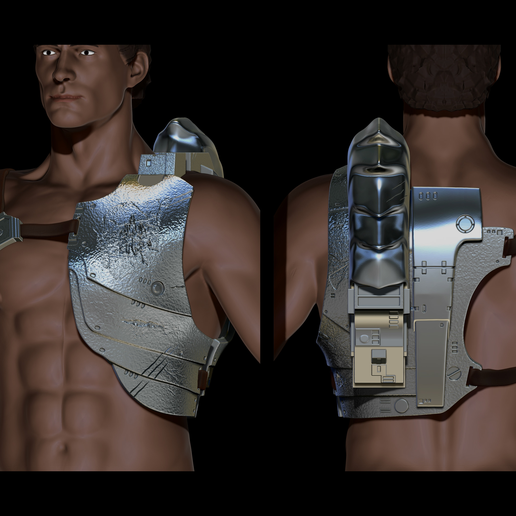 👤 Predator Armor Bust Scale 1:1 File STL-OBJ for 3D Printing・ 3D File ...