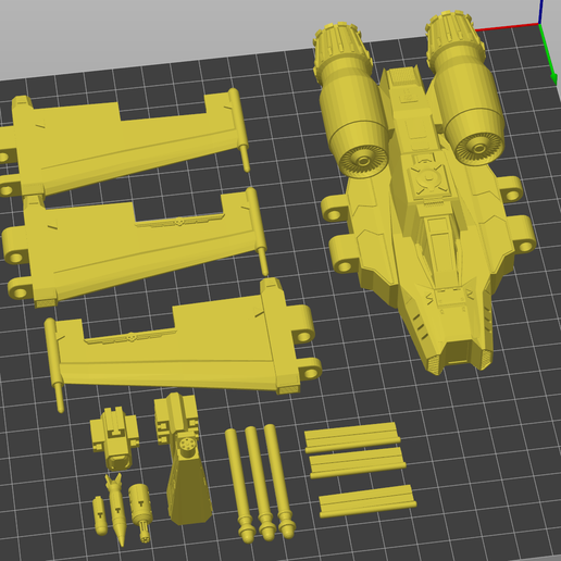 🦅 Helldivers 2- Eagle One (Articulated Wings)・ STL File for 3D printing ...