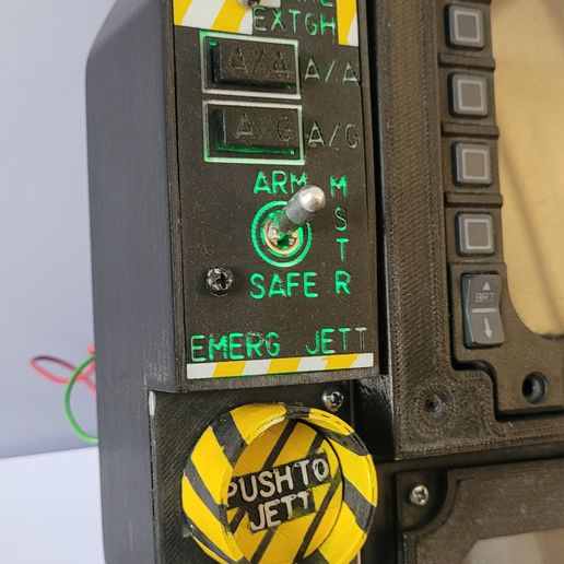 💪 DCS F/A-18 Hornet Master Arm panel・Free STL File for 3D printing・Cults