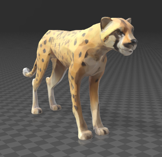 🐆 Low Poly Cheetah – 3D Printable Model (OBJ, FBX, STL)・ STL File for ...