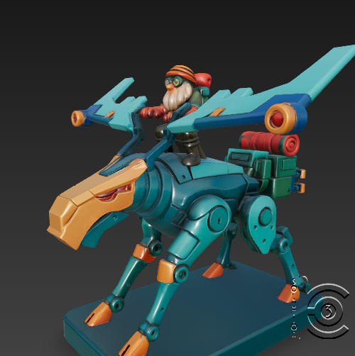 🎁 Mech Hound - Scout Rider Edition.・ STL File for 3D printing・Cults