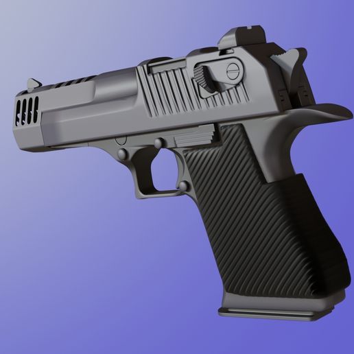 🏜️ Desert Eagle Cosplay Prop・ STL File for 3D printing・Cults