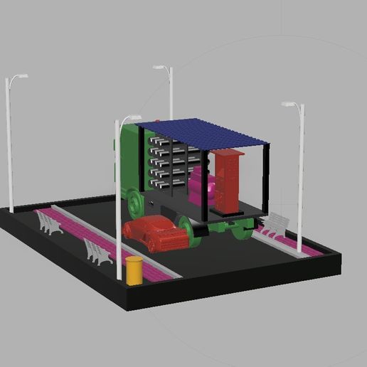 🚉 Mobile Refueler Station 3D Model・ STL File for 3D printing・Cults