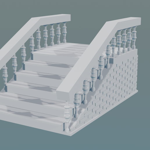🪜 Modern 3D Staircase Design・ STL File for 3D printing・Cults