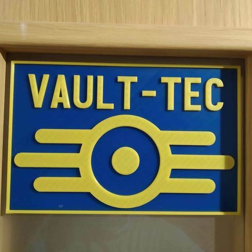 🎲 Fallout Vault Tech Logo・Free STL File for ・Cults