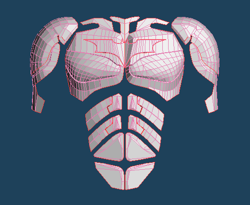 👾 THE DARK KNIGHT/RISES (2008/2012) BATSUIT CHEST, ABS AND SHOULDER PADS (LOW POLY)・ OBJ File ...