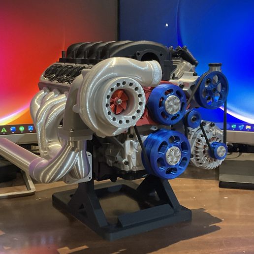 🎠 1000hp Turbo kit for Chevy v8 6.2 engine・ STL File for 3D printing・Cults