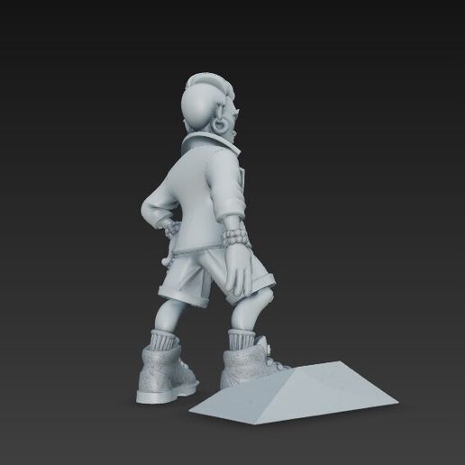 🎨 Rebel Punk Character Figure・ STL File for 3D printing・Cults