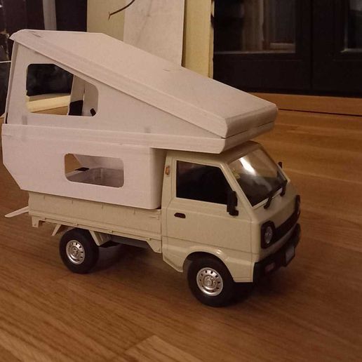Free 3D file RC keitruck camper / Pop up camper shell for wpl d12 ⬆️ ...