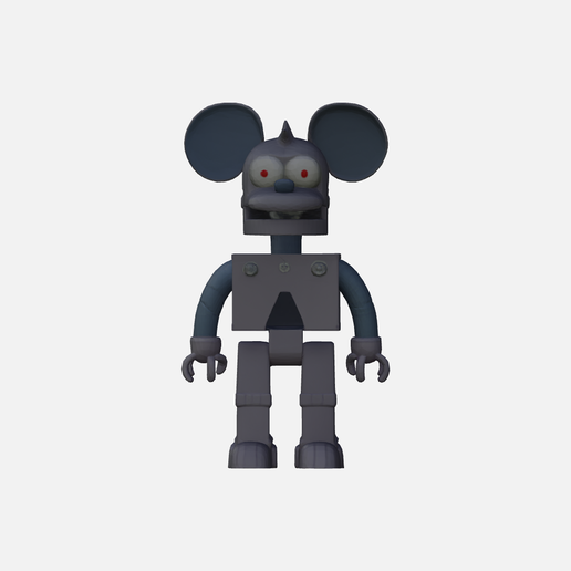 STL file Mouse Robot The Simpsons 🐁 ・3D printing template to download・Cults